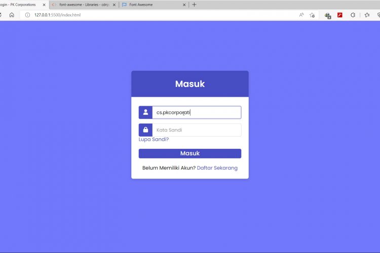 Source Code Form Login Animasi HTML CSS - Blog Pemuda Kreatif Corp